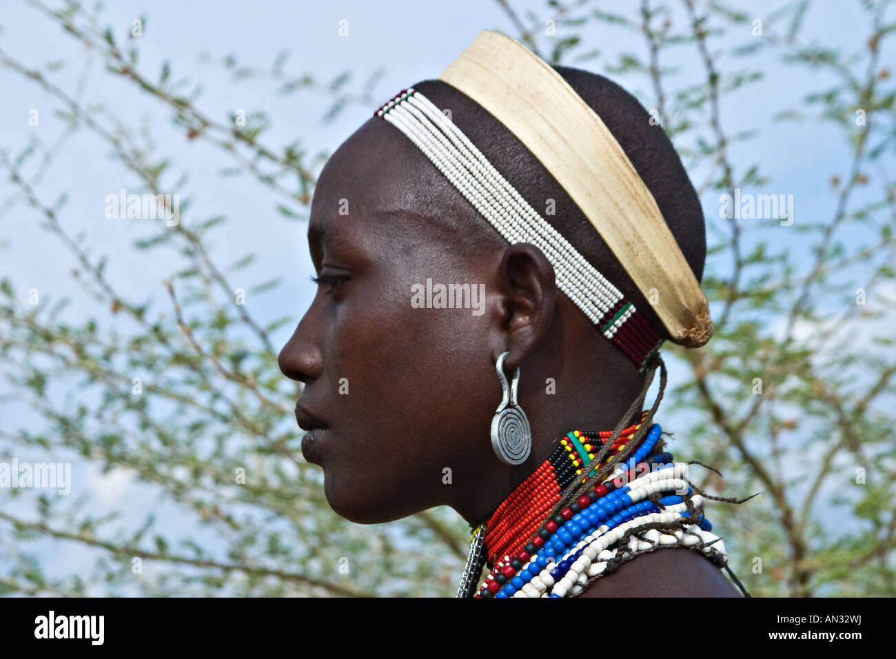 Profile of Arbore woman, Weyto, Ethiopia, Africa Stock Photo - Alamy