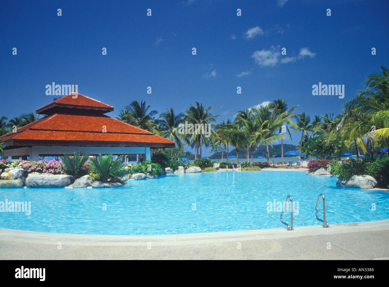 Resort Hotel Pool Stock Photo - Alamy