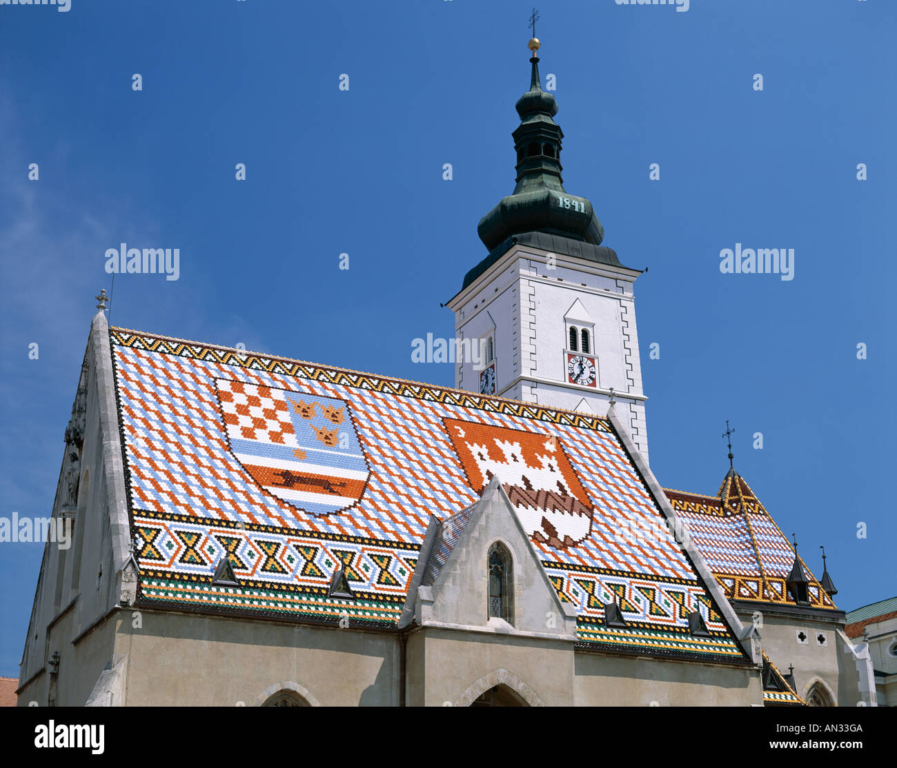 Rooftop tile patterns of the coat of arms hi-res stock photography and ...