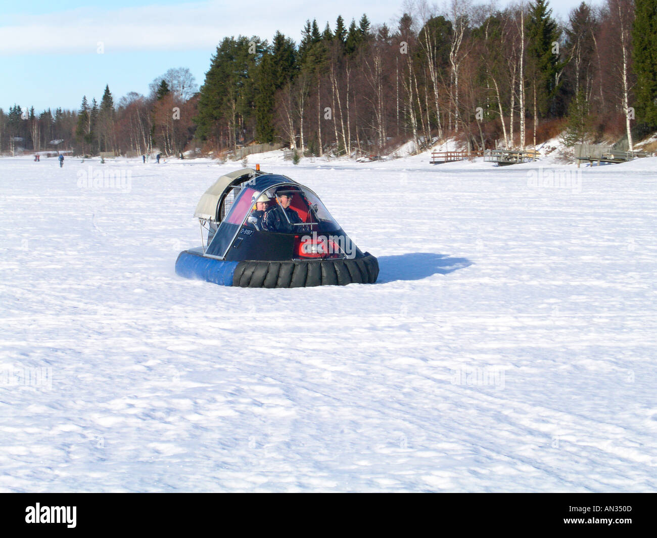 hovercraft on snow Stock Photo - Alamy