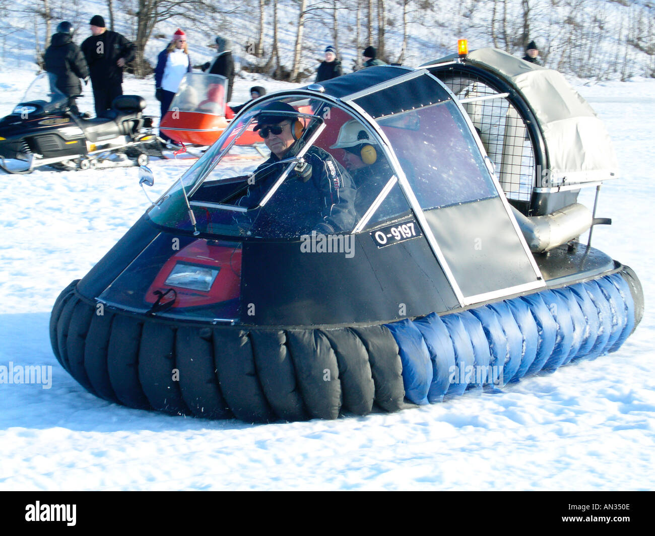 hovercraft on snow Stock Photo - Alamy