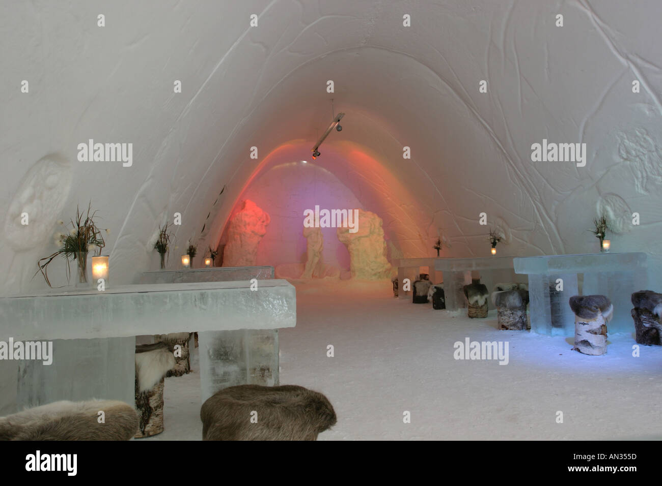 interior at the Snow castle Stock Photo - Alamy