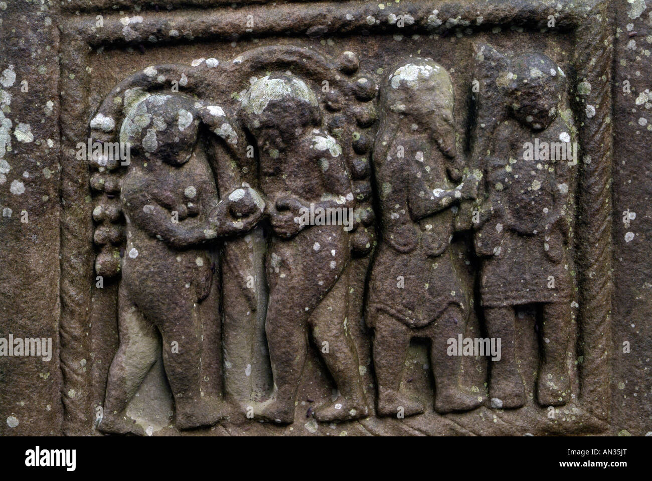 Panel detail taken from the Cross of Muiredach a famous 10th century ...