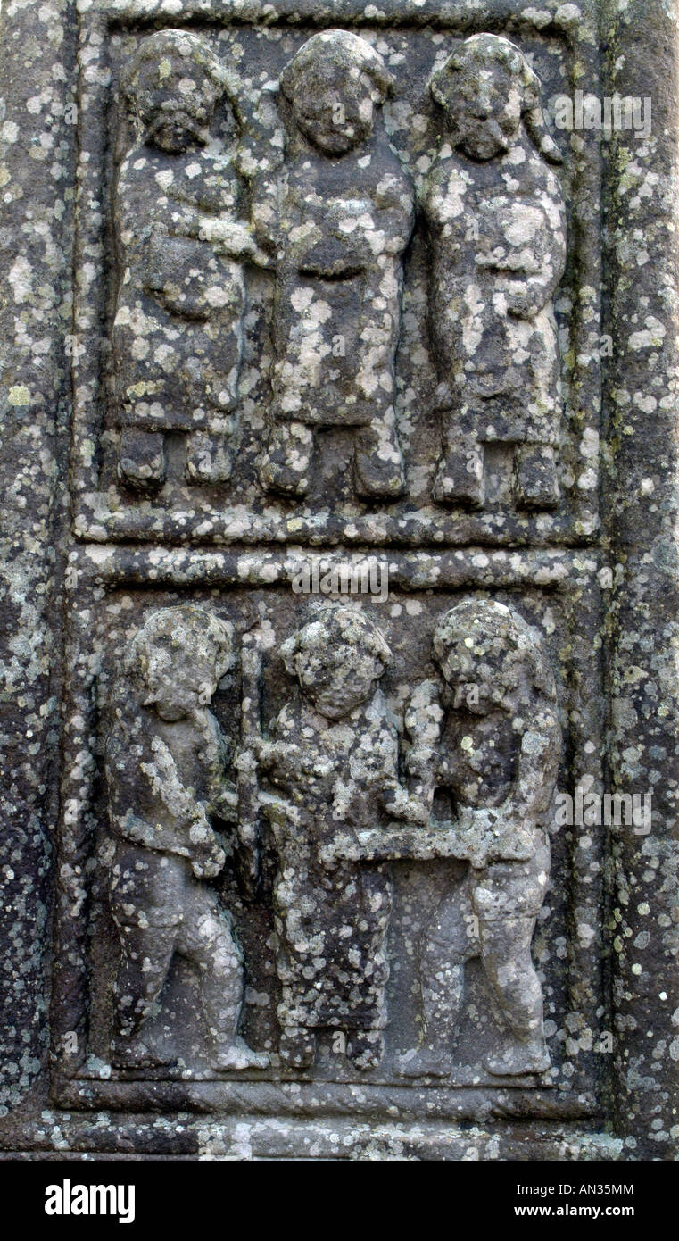 Panel detail taken from the Cross of Muiredach a famous 10th century ...