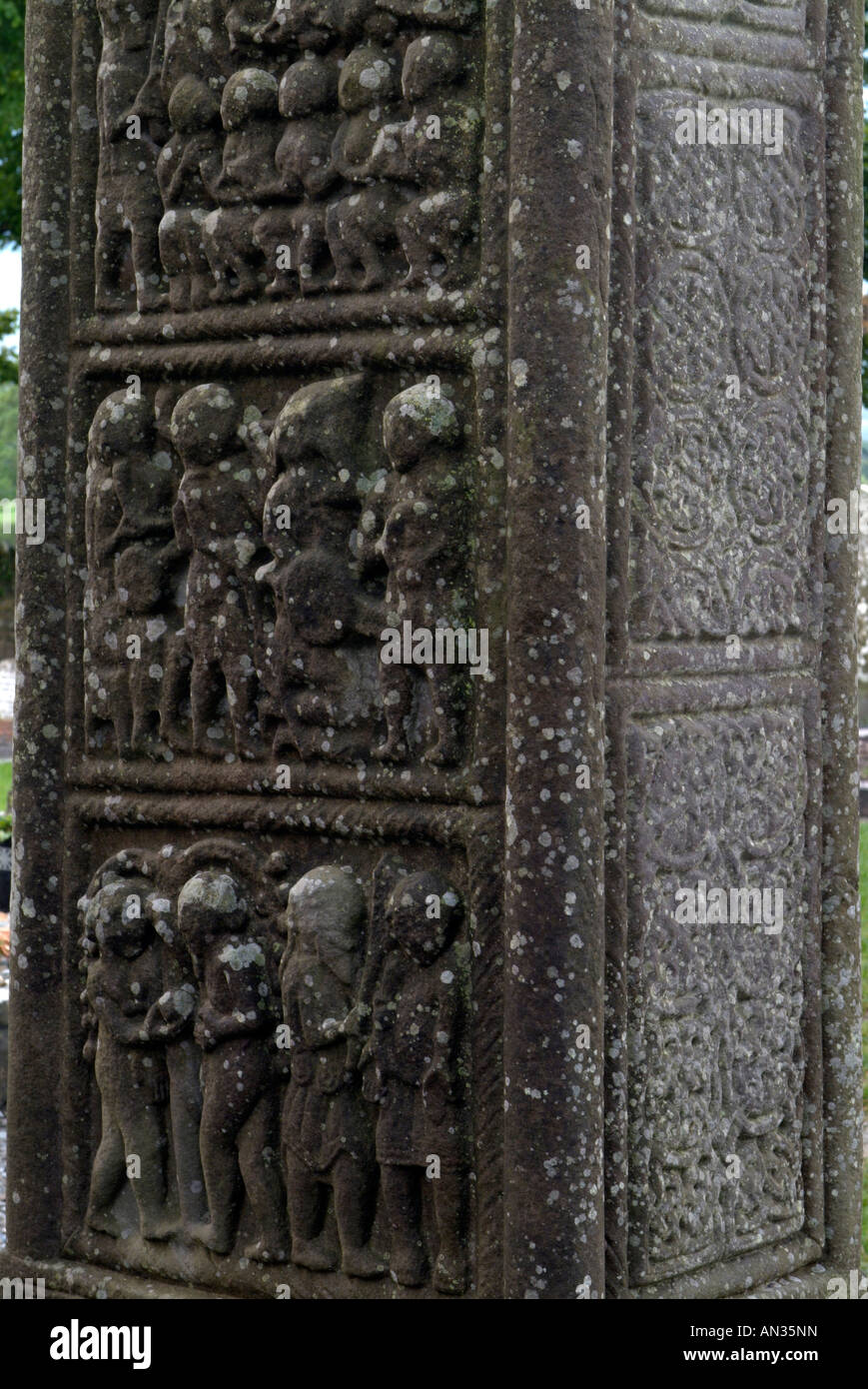 Panel detail taken from the Cross of Muiredach a famous 10th century ...