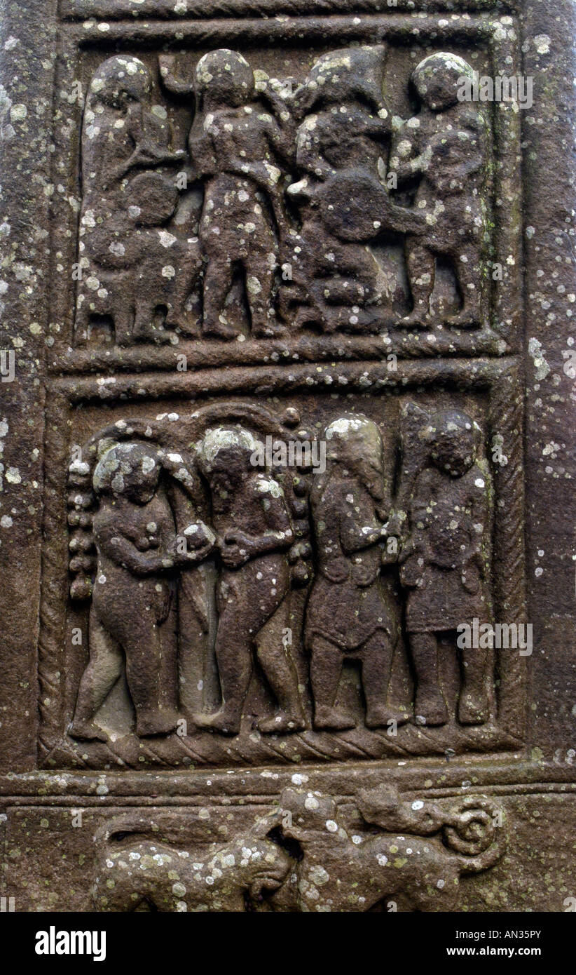 Panel detail taken from the Cross of Muiredach a famous 10th century ...