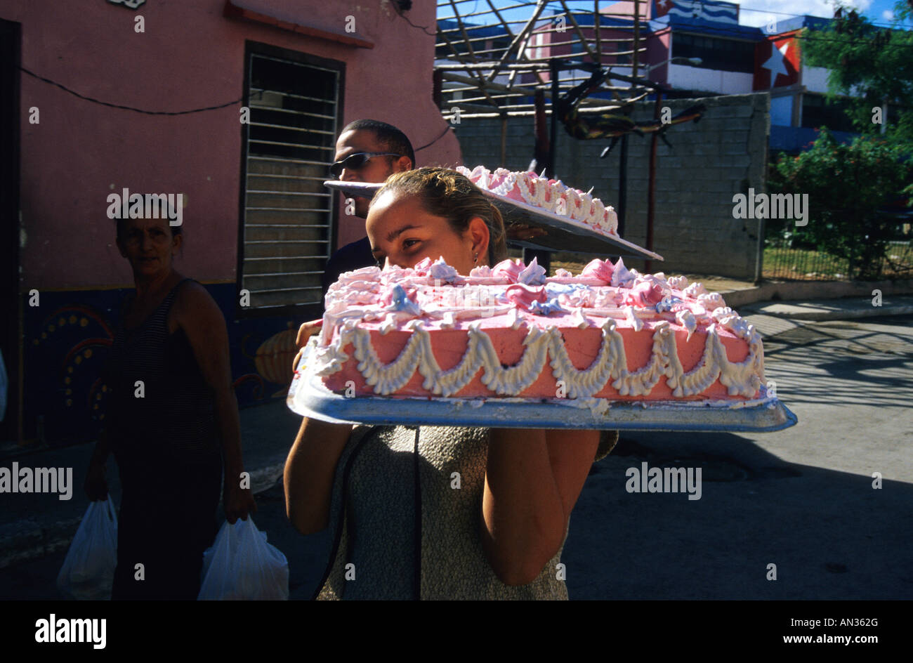 Cake in Hamel Street HAVANA Cuba Stock Photo - Alamy