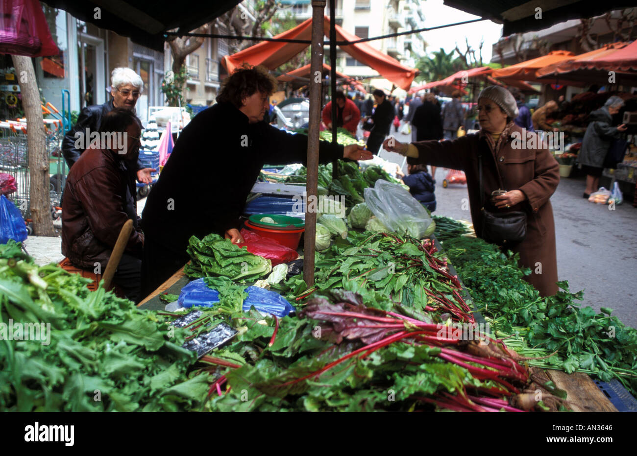 Fruit And Vegetable Market Stall In Athens Stock Photo - Alamy