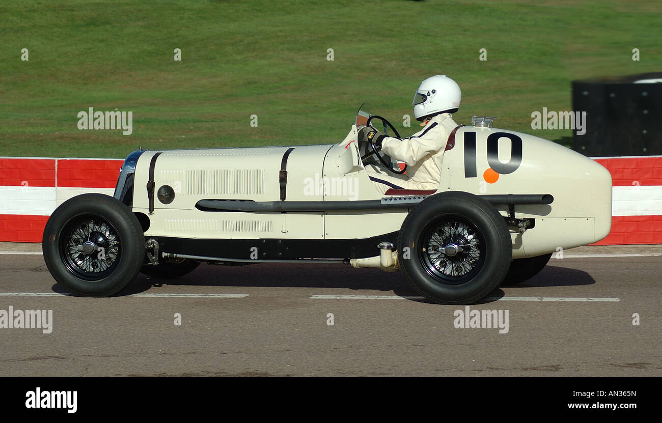 ERA B Type R7B 1936 Racing At Goodwood Sussex England UK Stock Photo ...