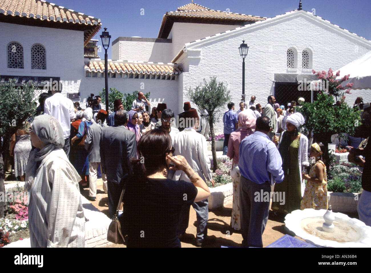 Spain, Granada's new mosque La Mezquita inaugurated July 10, 2003 ...