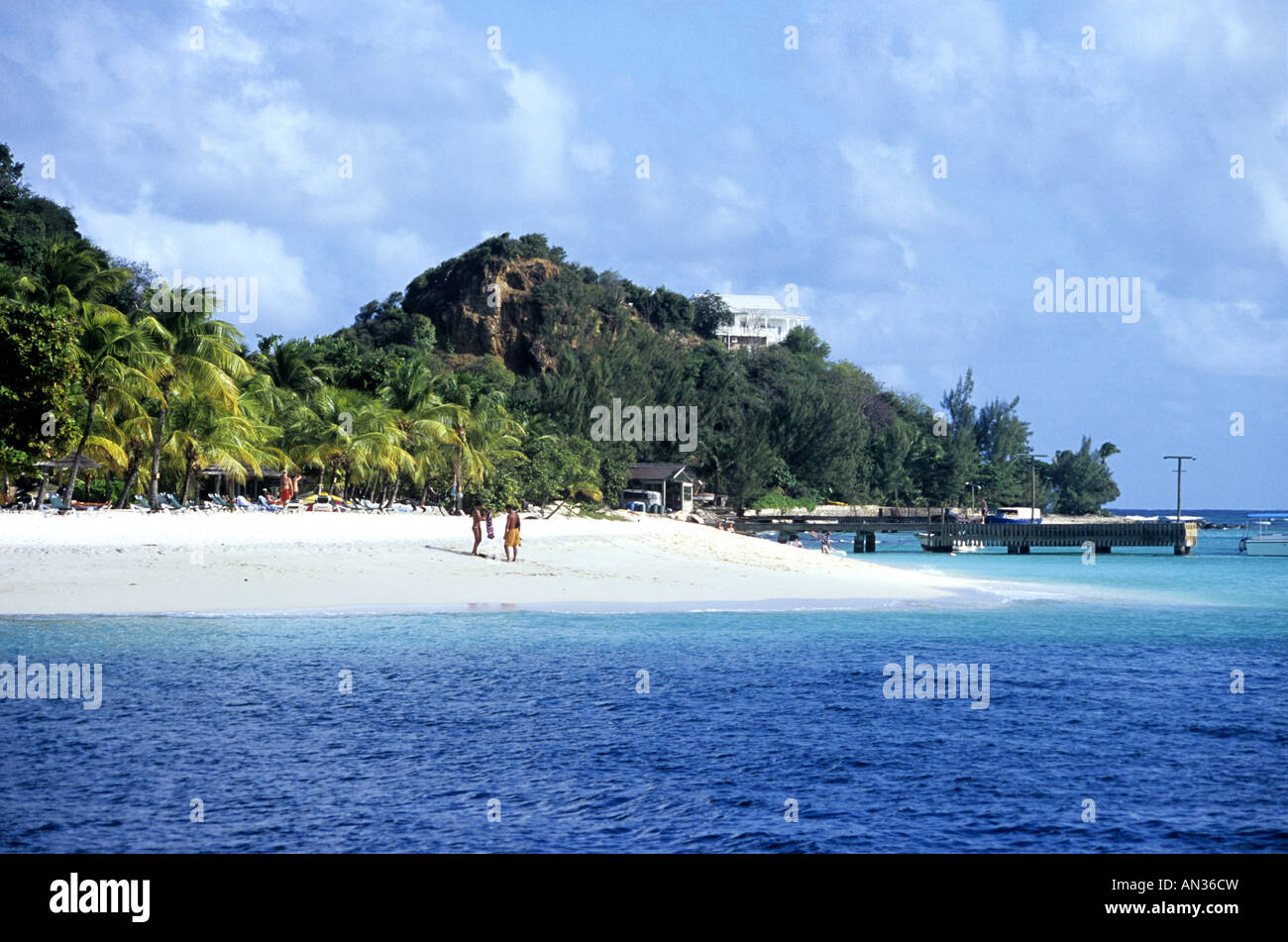 Beach View (2), Palm Island, The Grenadines, Eastern Caribbean Stock ...