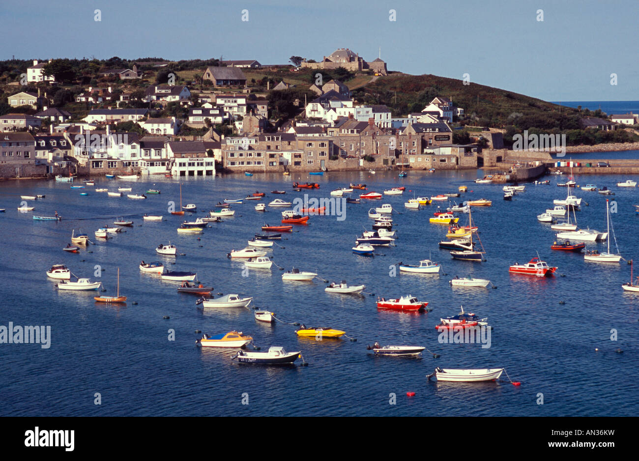 Hugh Town is the main settlement on the Isles of Scilly, located south ...