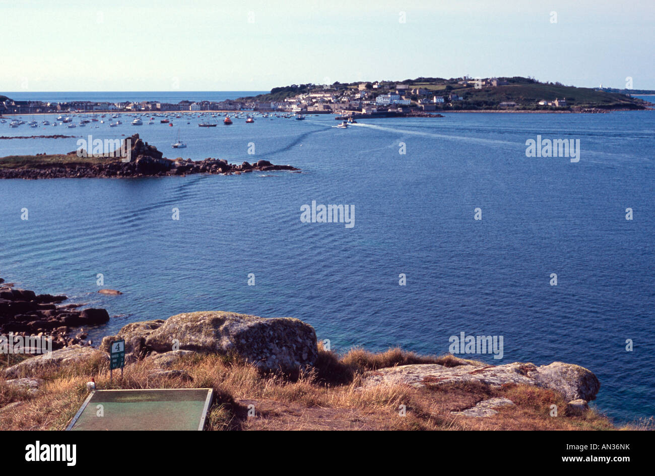 Hugh Town is the main settlement on the Isles of Scilly, located south ...