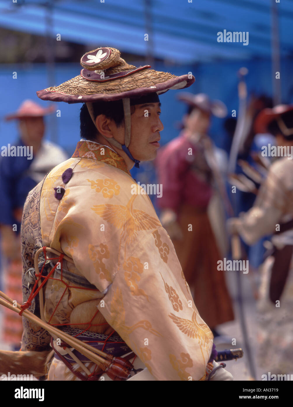 Japan Tokyo Yabusame archery traditional costume Stock Photo - Alamy