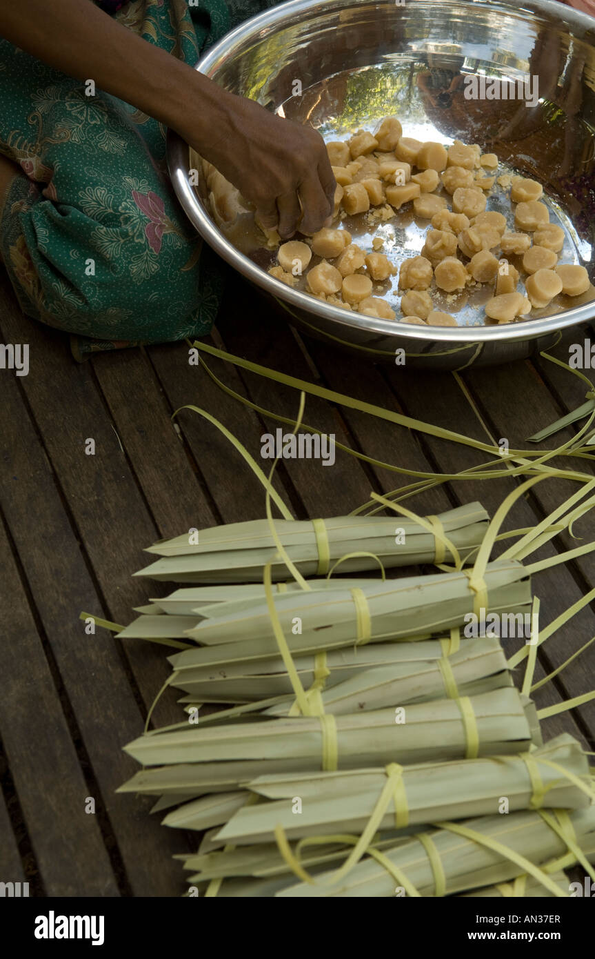 Making candy from palm candy near Siem Reap, Cambodia Stock Photo - Alamy