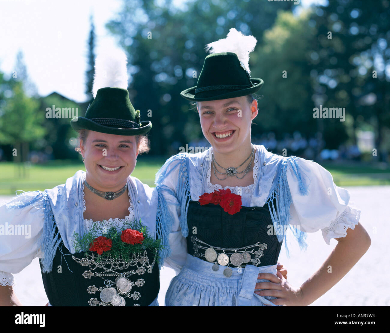 Women in baverian costume hi-res stock photography and images - Alamy