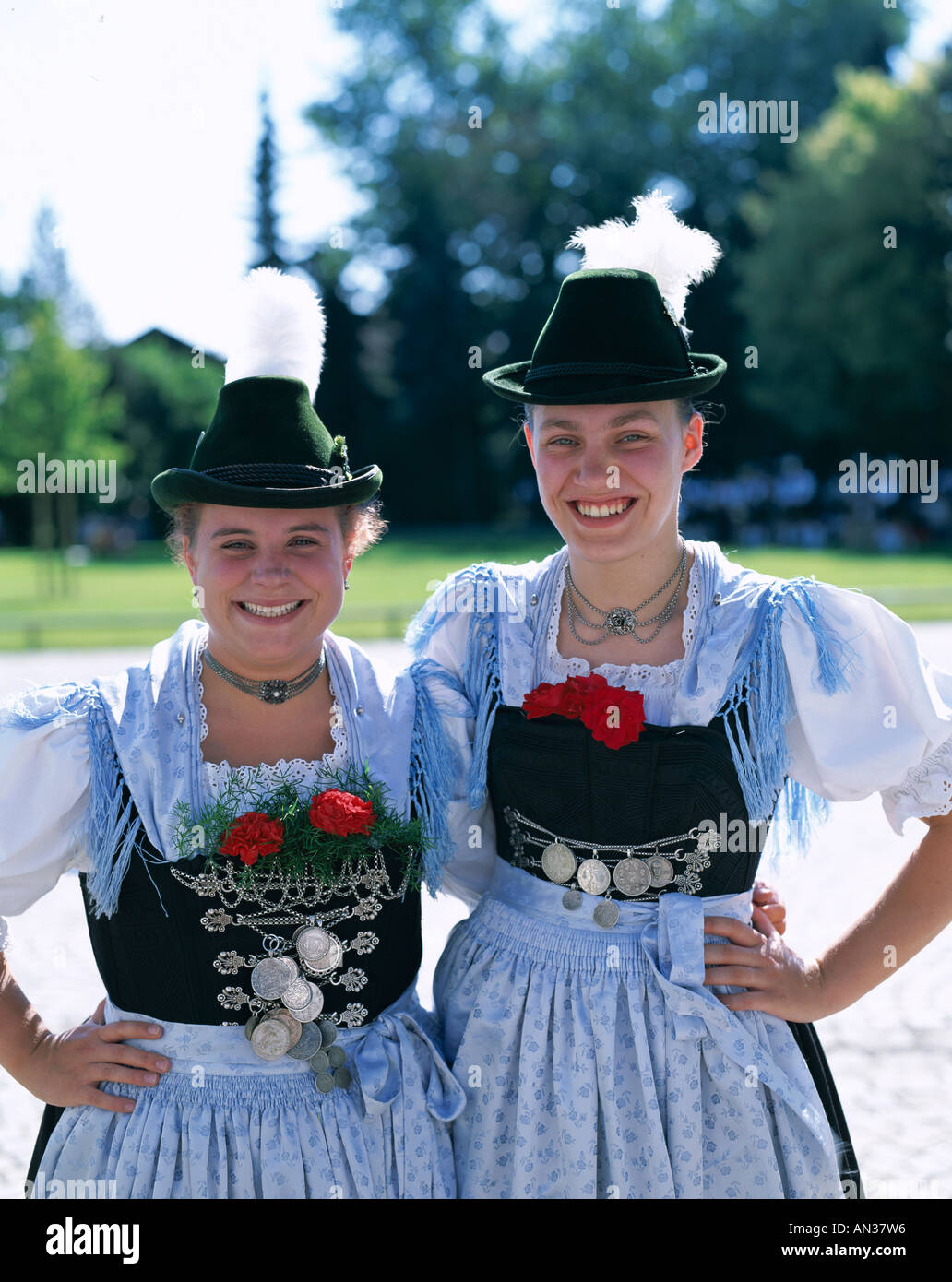 Women in baverian costume hi-res stock photography and images - Alamy