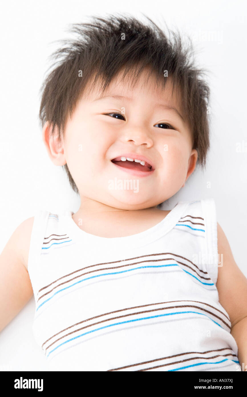 Smiling Japanese baby Stock Photo - Alamy