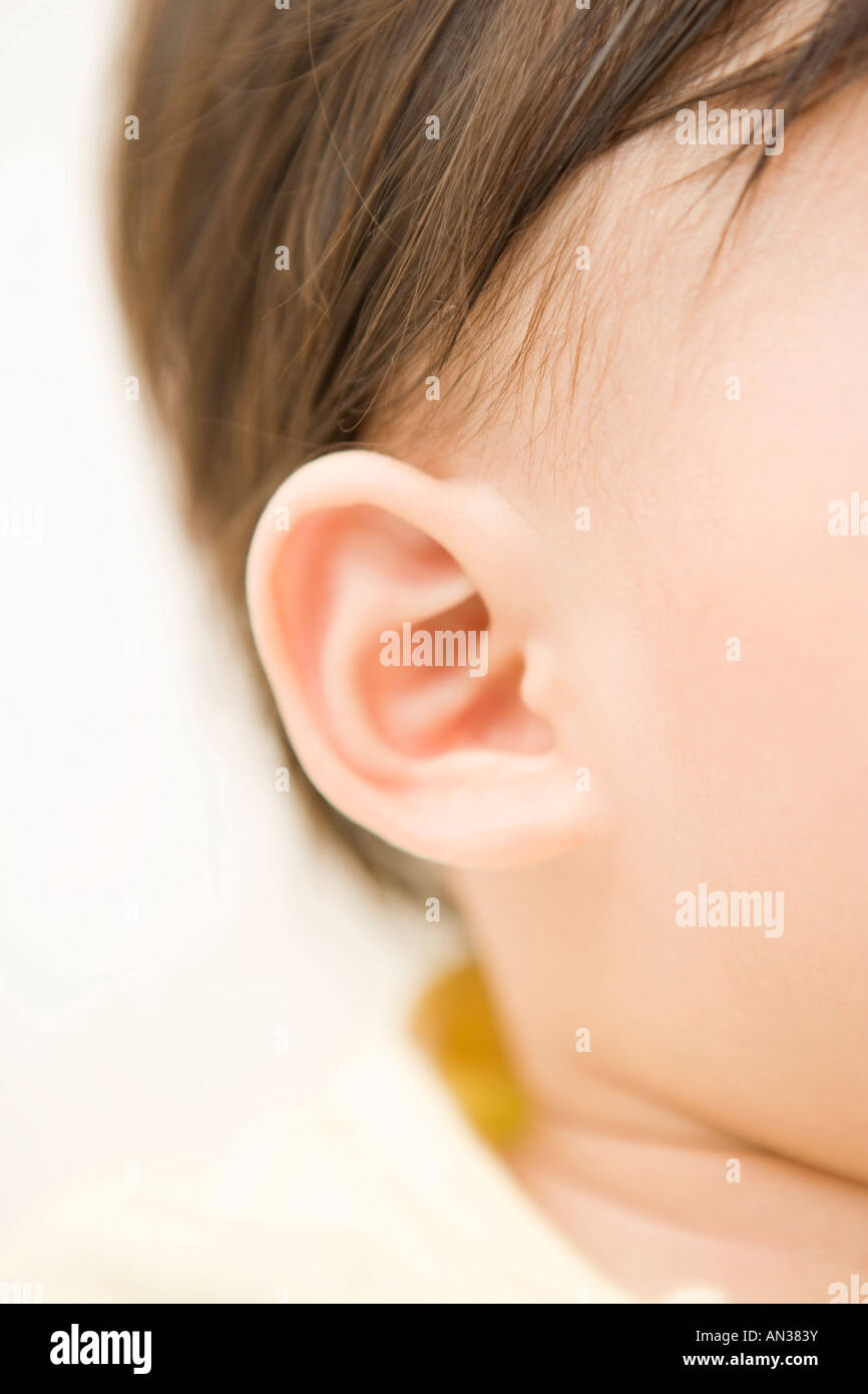 Tiny ear of baby Stock Photo - Alamy