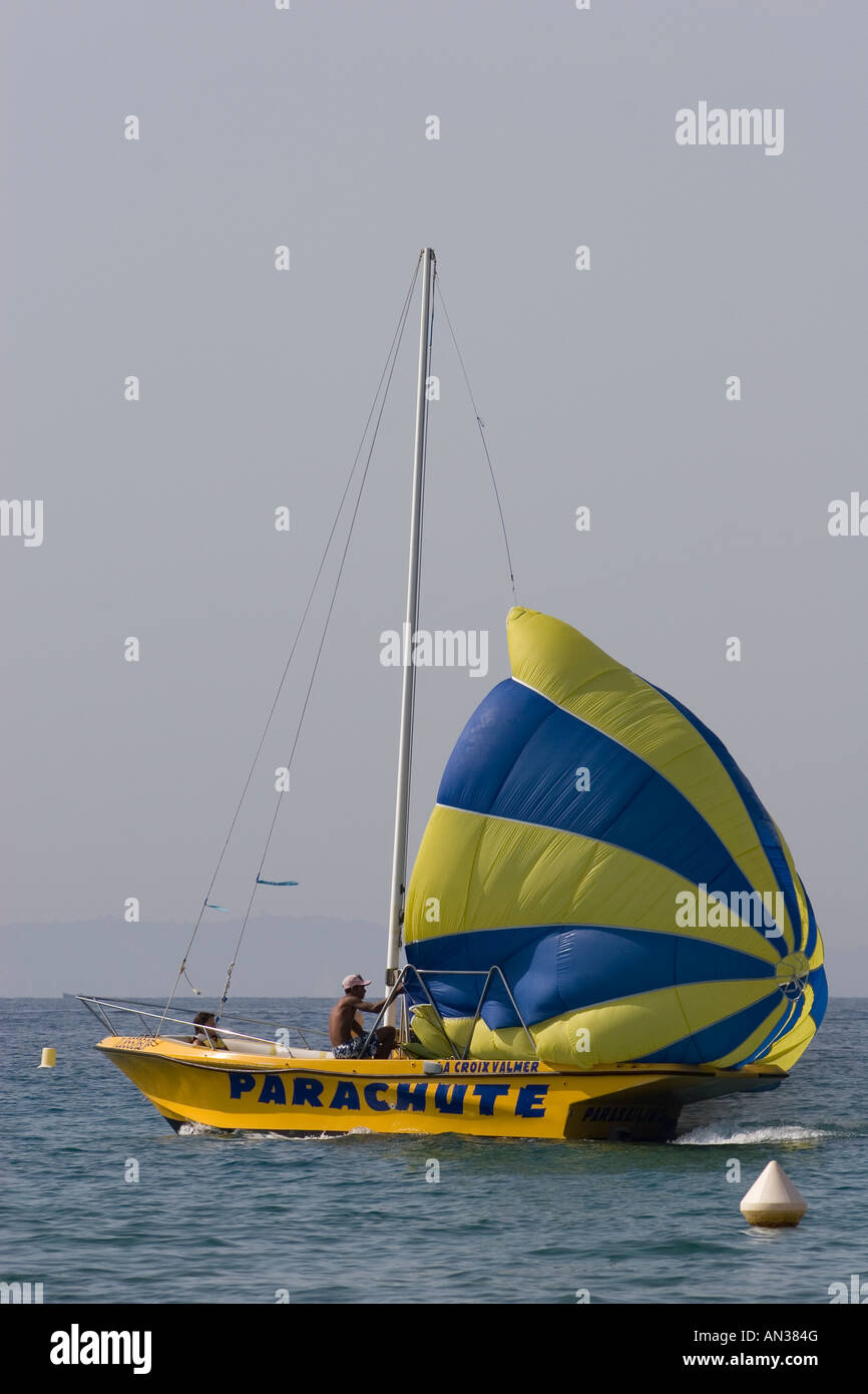 parascending in the south of france Stock Photo - Alamy