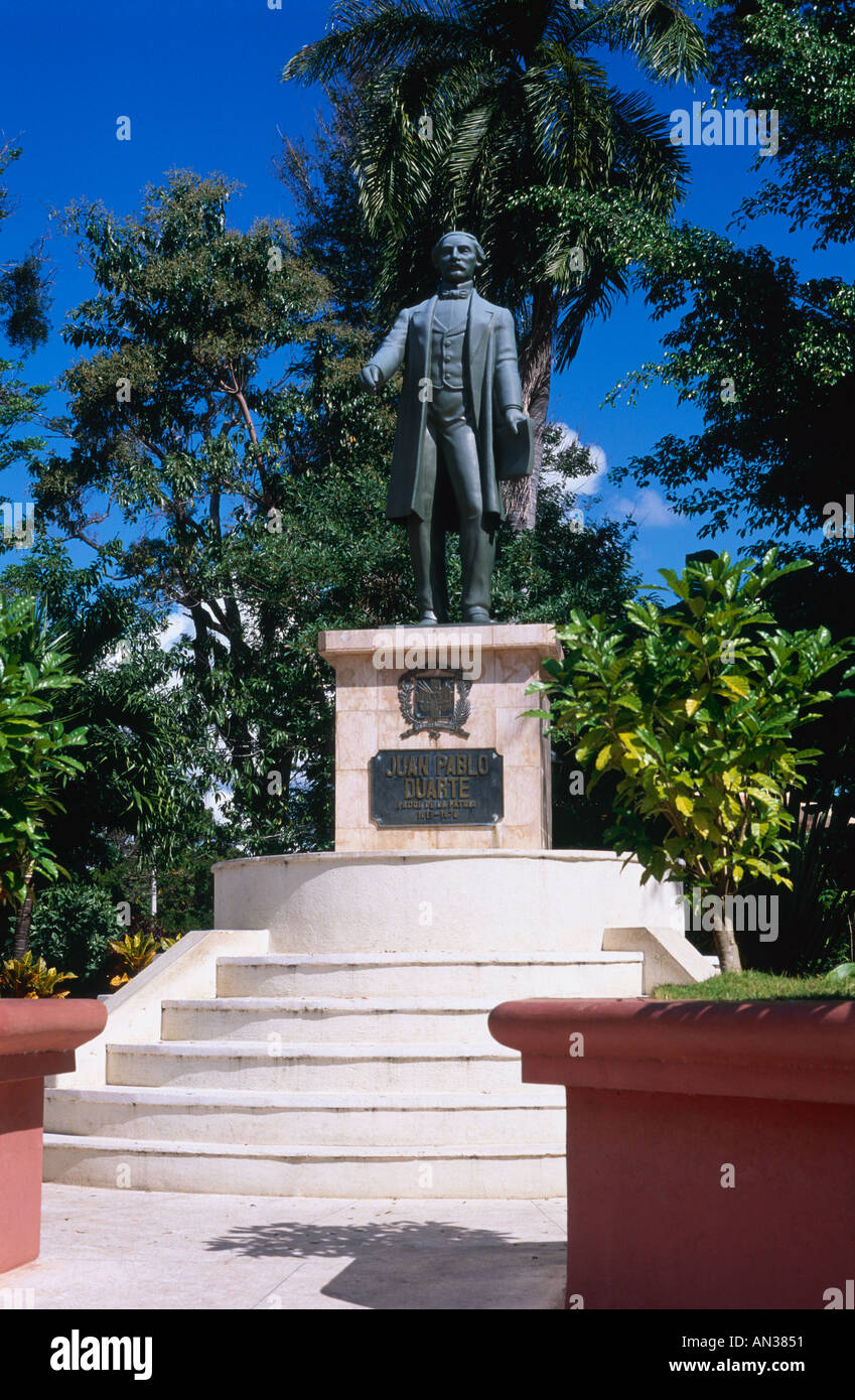 Statue Main Square La Romana Dominican Republic Caribbean Stock Photo ...