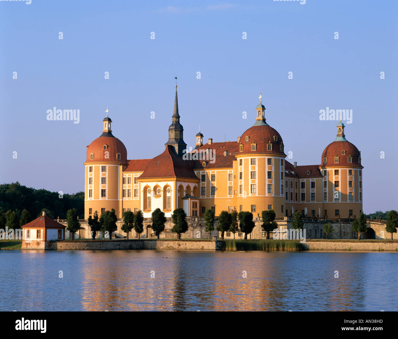 Moritzburg Castle (Schloss Moritzburg), Dresden, Saxony, Germany Stock ...