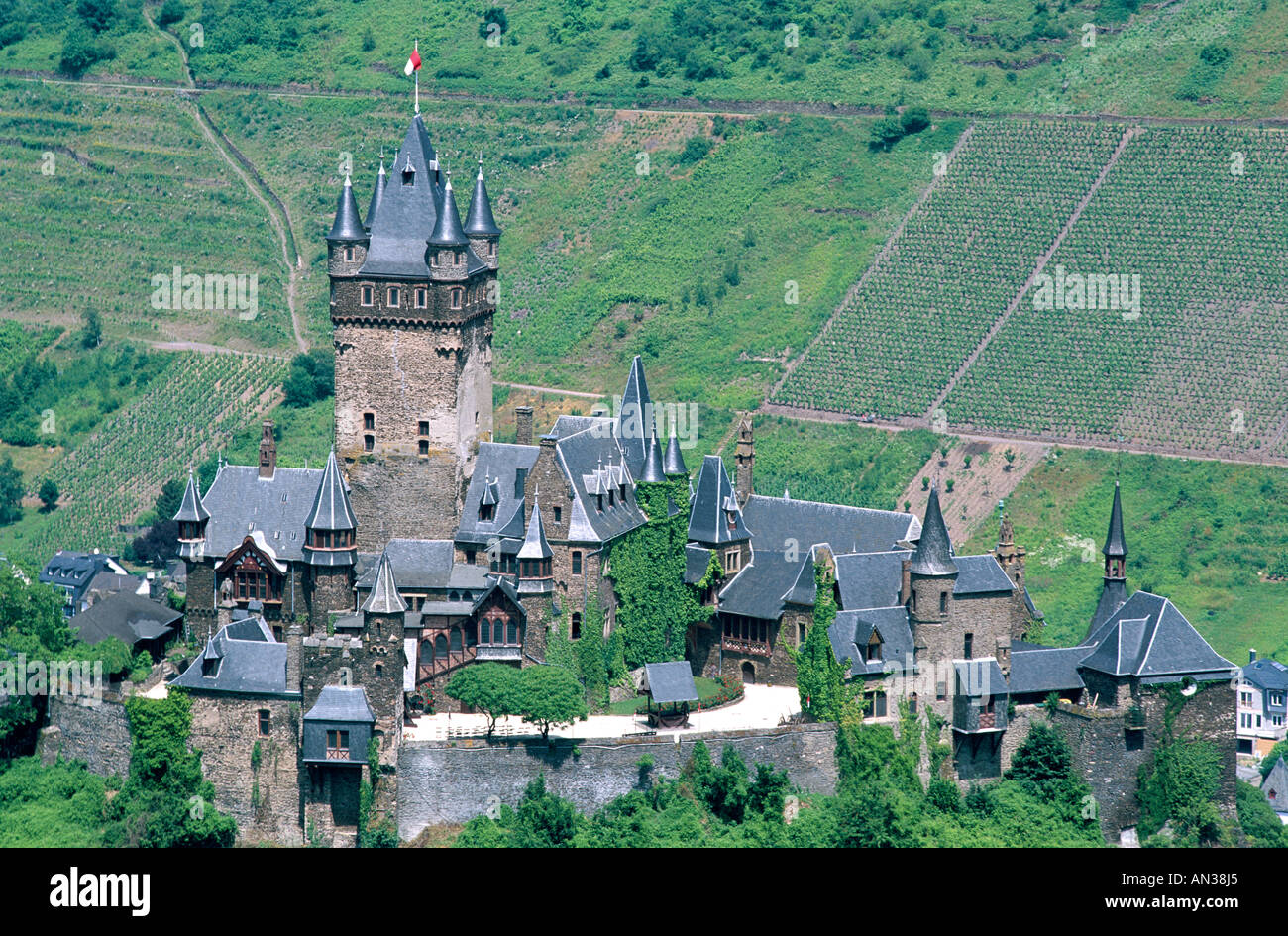 Cochem Castle, Cochem, Rhineland / Mosel Valley, Germany Stock Photo - Alamy