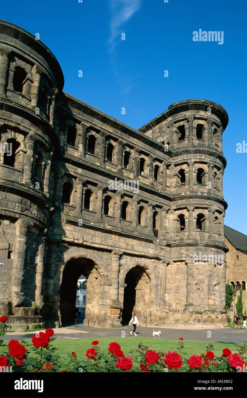 The Black Gate (Porta Nigra), Trier, Rhineland / Mosel Valley, Germany ...