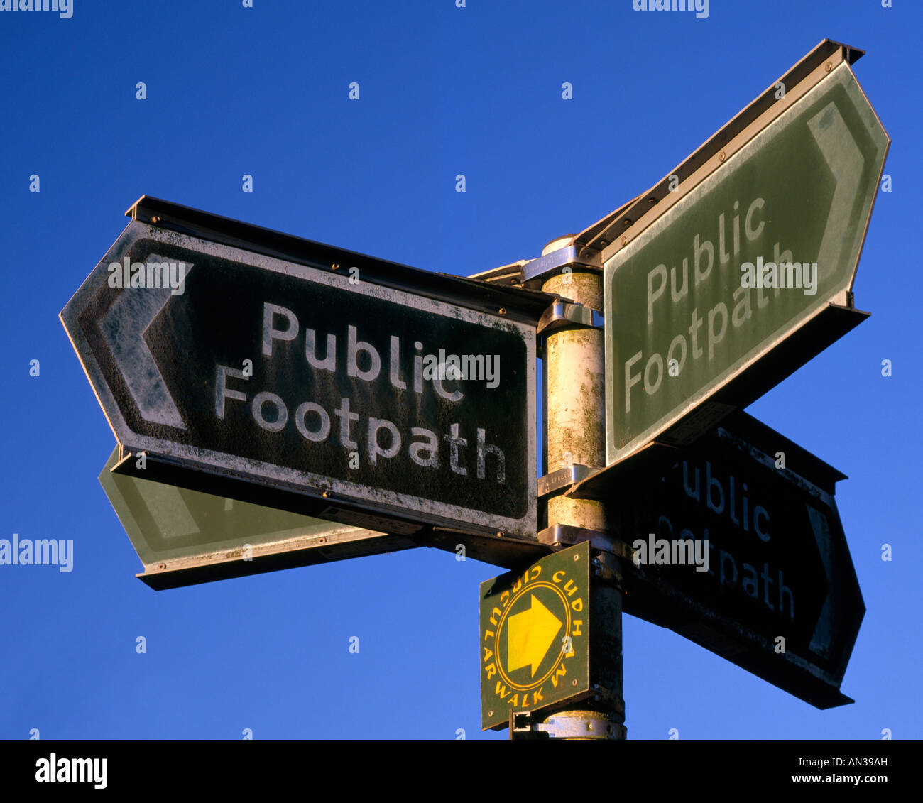 Footpath fingerpost sign hi-res stock photography and images - Alamy