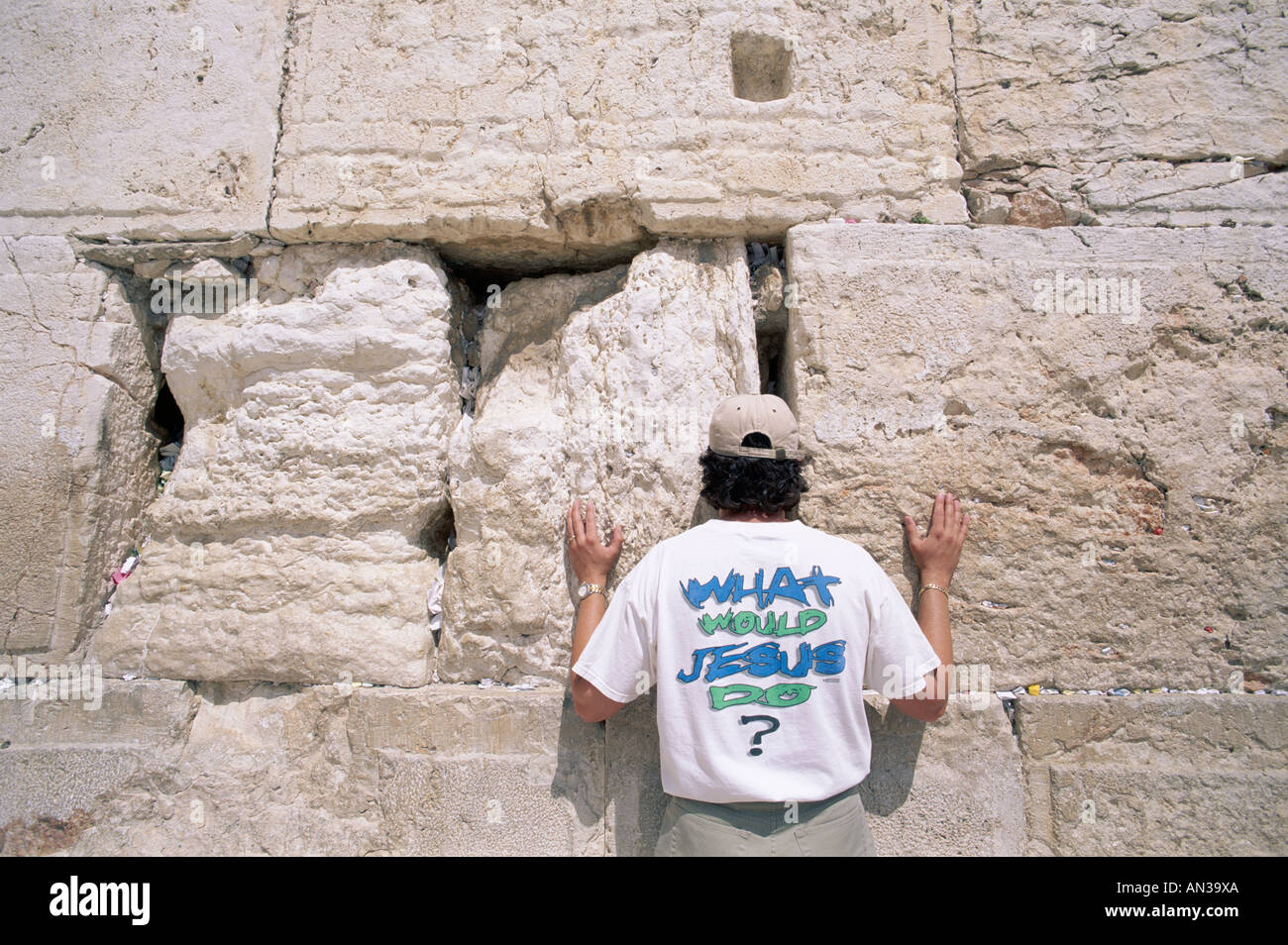 Jewish Quarter / Western Wall (Wailing Wall) / Man Preying, Jerusalem ...