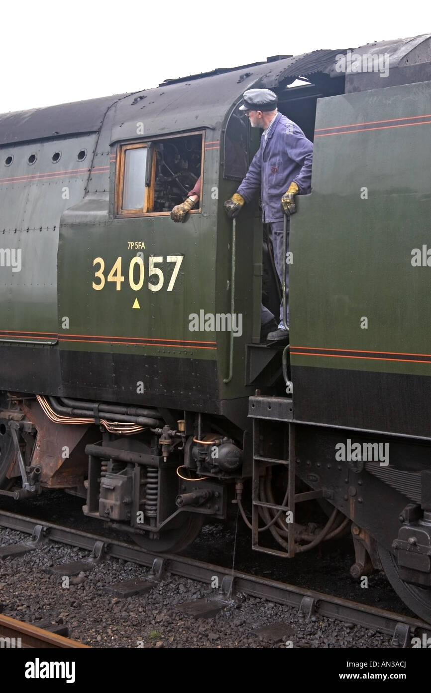 Steam locomotive British Rail number 34057 'Biggin Hill' Southern ...