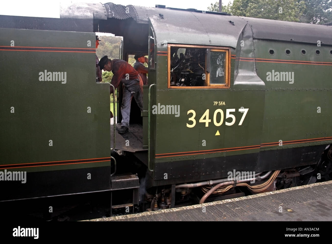 Steam locomotive British Rail number 34057 'Biggin Hill' Southern ...