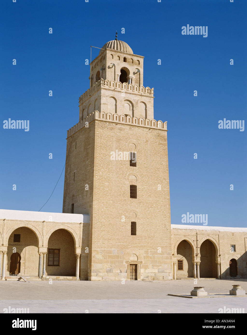 Great Okba Mosque, Kairouan, Tunisa Stock Photo - Alamy