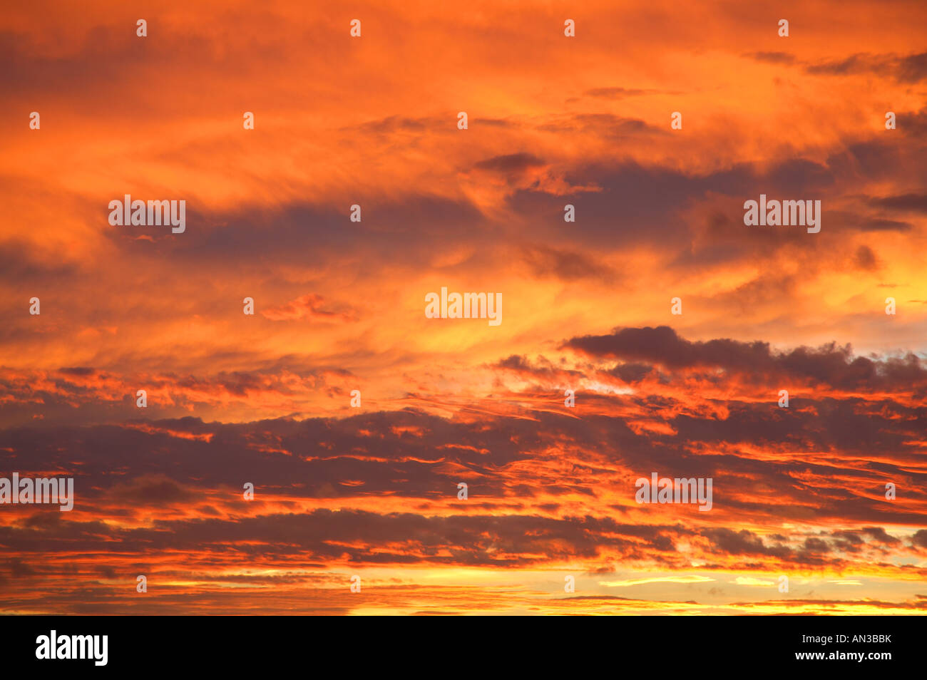 Sunset & stormy sky Todwick South Yorkshire Stock Photo - Alamy