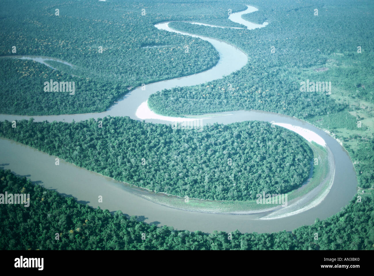 Amazon River Amazon Jungle Aerial View Brazil Stock Photo - Alamy
