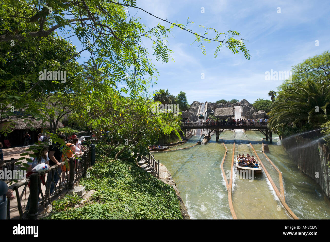 Tutuki Splash Ride, Port Aventura Theme Park, near Salou, Costa Dorada ...