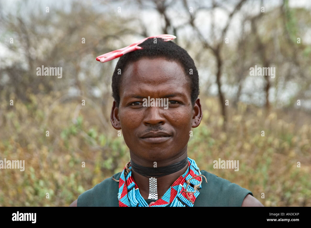 Portrait of Hamer man, Turmi, Ethiopia, Africa Stock Photo - Alamy
