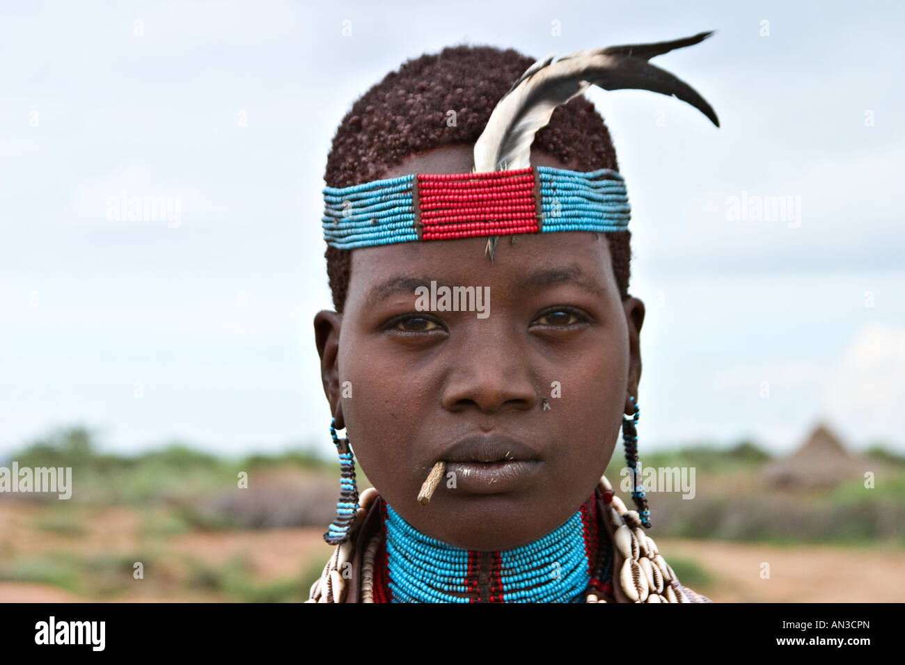 Portrait of a Hamer girl, Turmi, Ethiopia Stock Photo - Alamy