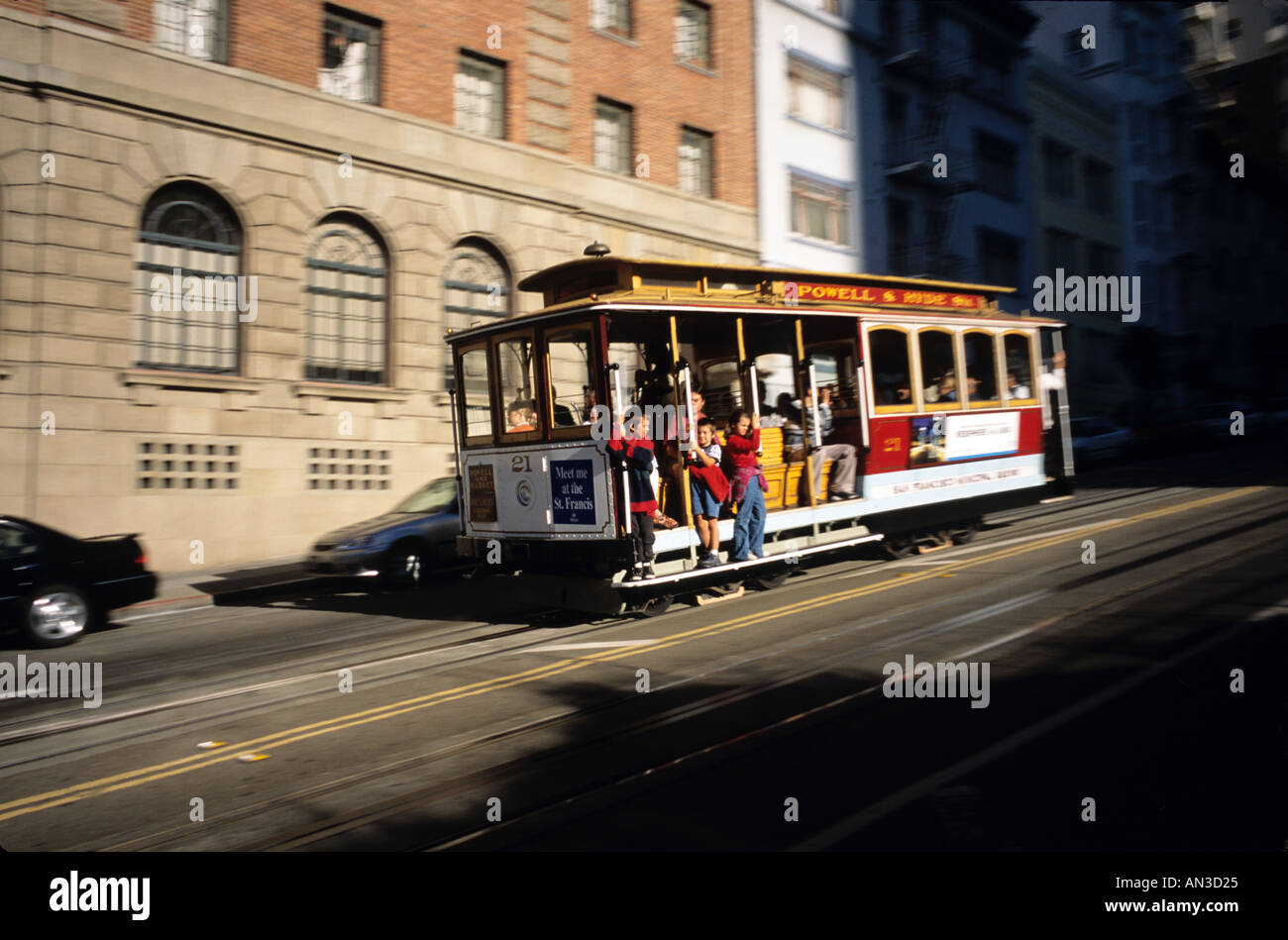 Powell Street cable car San Francisco California USA Stock Photo - Alamy