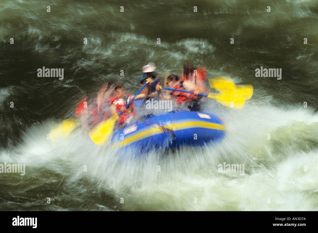 White water river rafting Washington State USA Stock Photo - Alamy