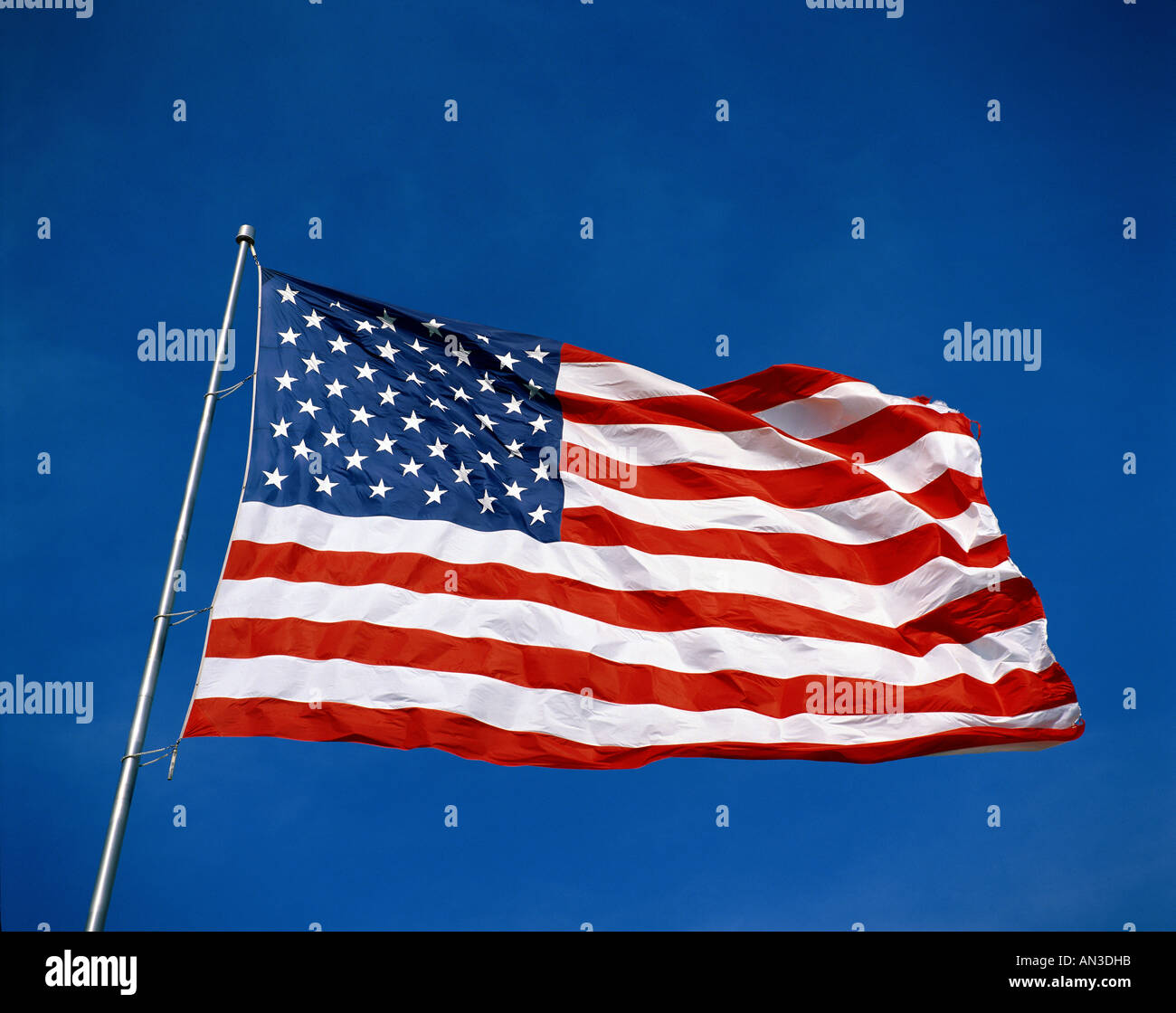 American Flag Flying, USA Stock Photo - Alamy