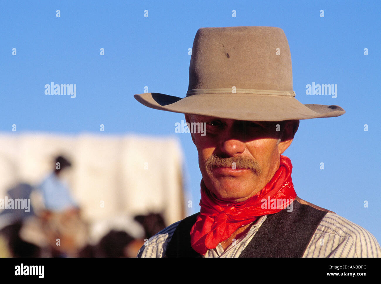 MR Portrait of an Oregon cowboy Mike Hanley Stock Photo - Alamy