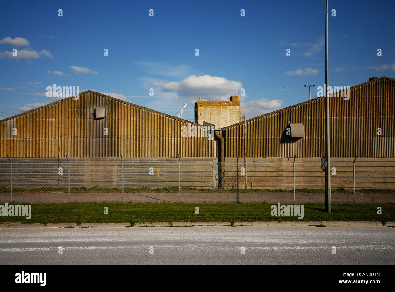 industrial buildings, sharpness, gloucestershire, uk Stock Photo - Alamy