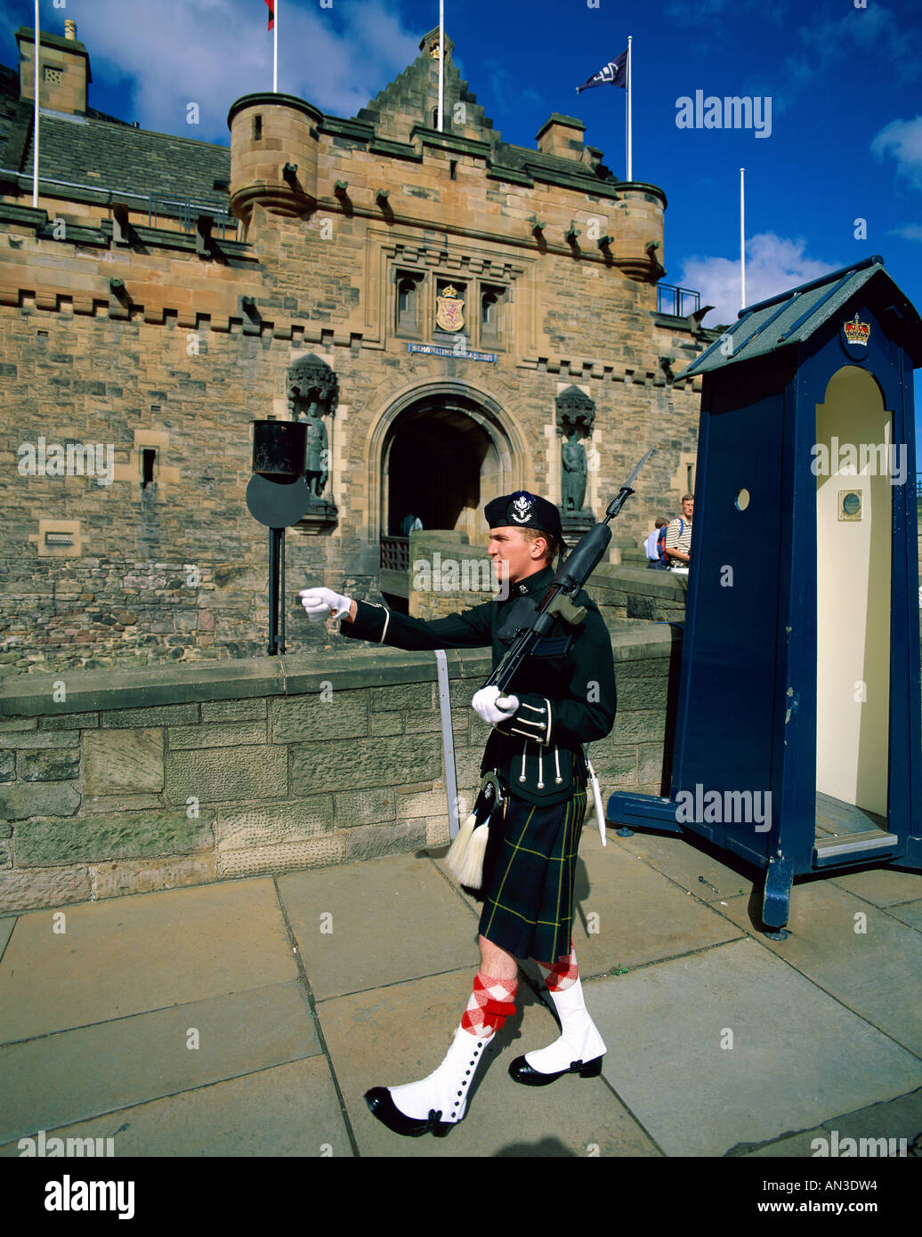 Edinburgh Castle / Castle Guard, Edinburgh, Scotland Stock Photo - Alamy