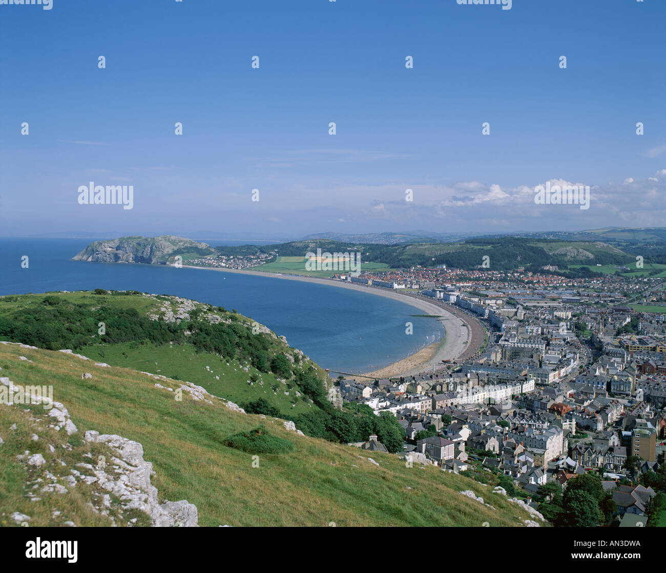 Llandudno / Town & Coastal View, Wales Stock Photo - Alamy