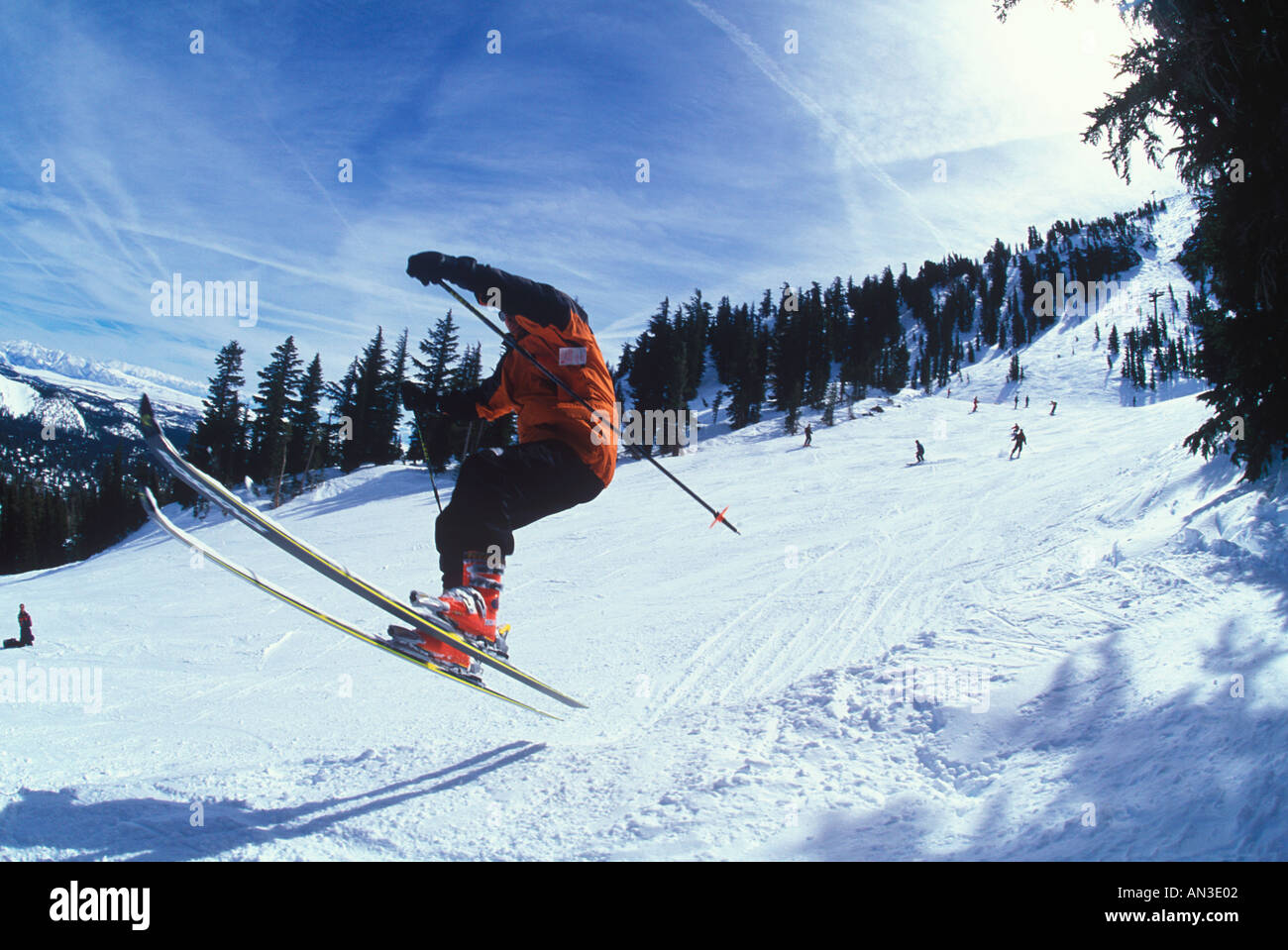 Skiier jump hi-res stock photography and images - Alamy