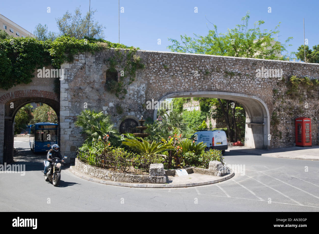 Gibraltar Southport Gates City walls Stock Photo - Alamy