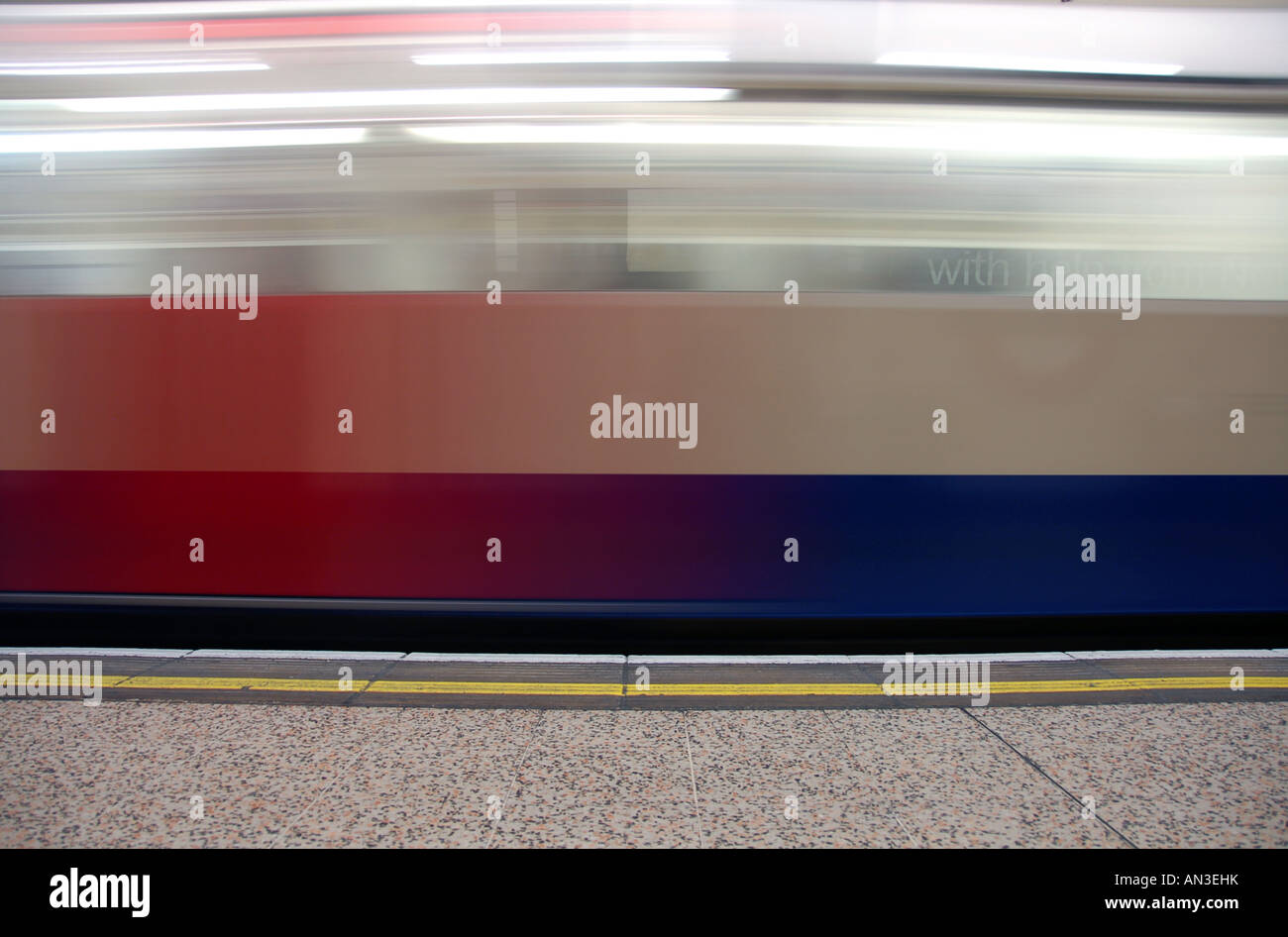 London underground tube train entering Marylebone Station, London Stock ...
