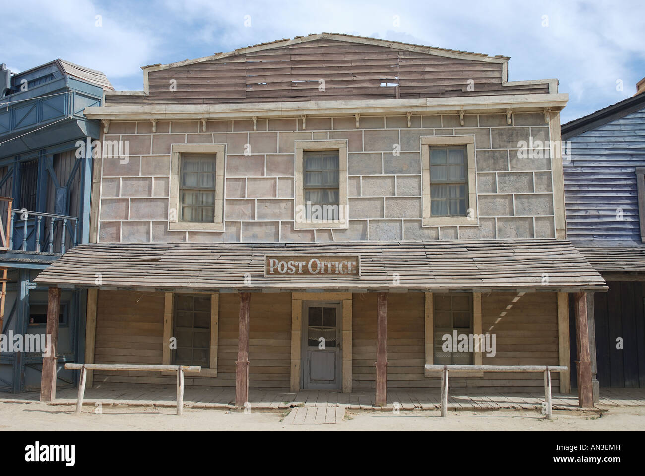 Wooden house in an old American Western town Stock Photo - Alamy