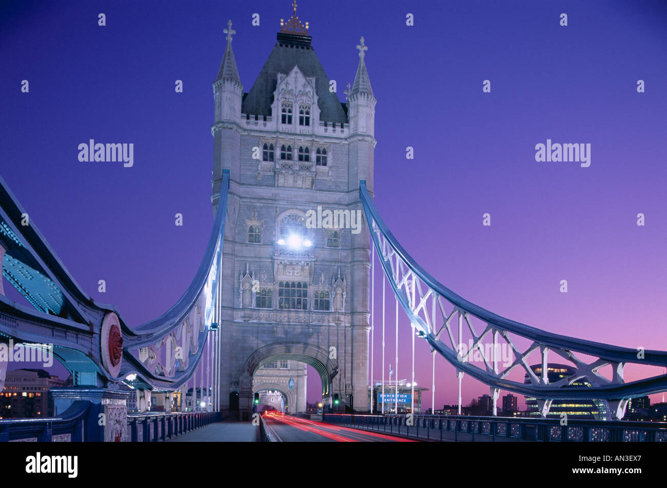 Tower Bridge / Night View, London, England Stock Photo - Alamy